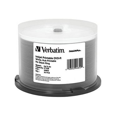 Verbatim DataLifePlus - 50 x DVD-R 4.7 GB 8x - silver - ink jet printable surface - spindle ...