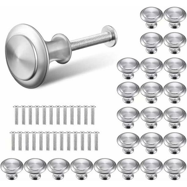 Silver Drawer Door Handle,Round Door Knobs Knobs,Silver Round Drawer ...