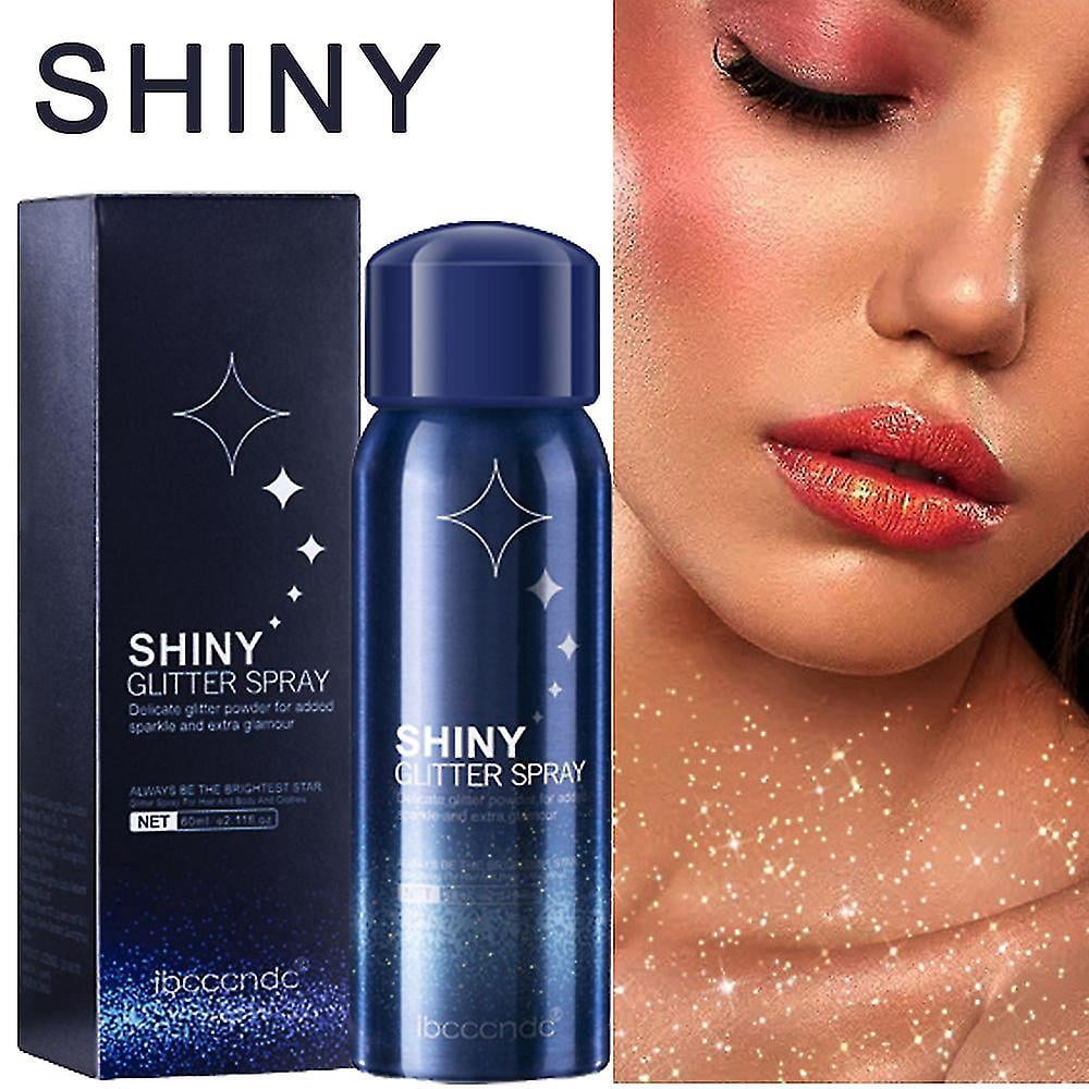 ZHAOCHENG Spray de brillo temporal Spray corporal con brillo para el ...
