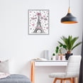 Stupell Industries Ooh La La Polka Dots Eiffel Gray Framed Giclee Art ...