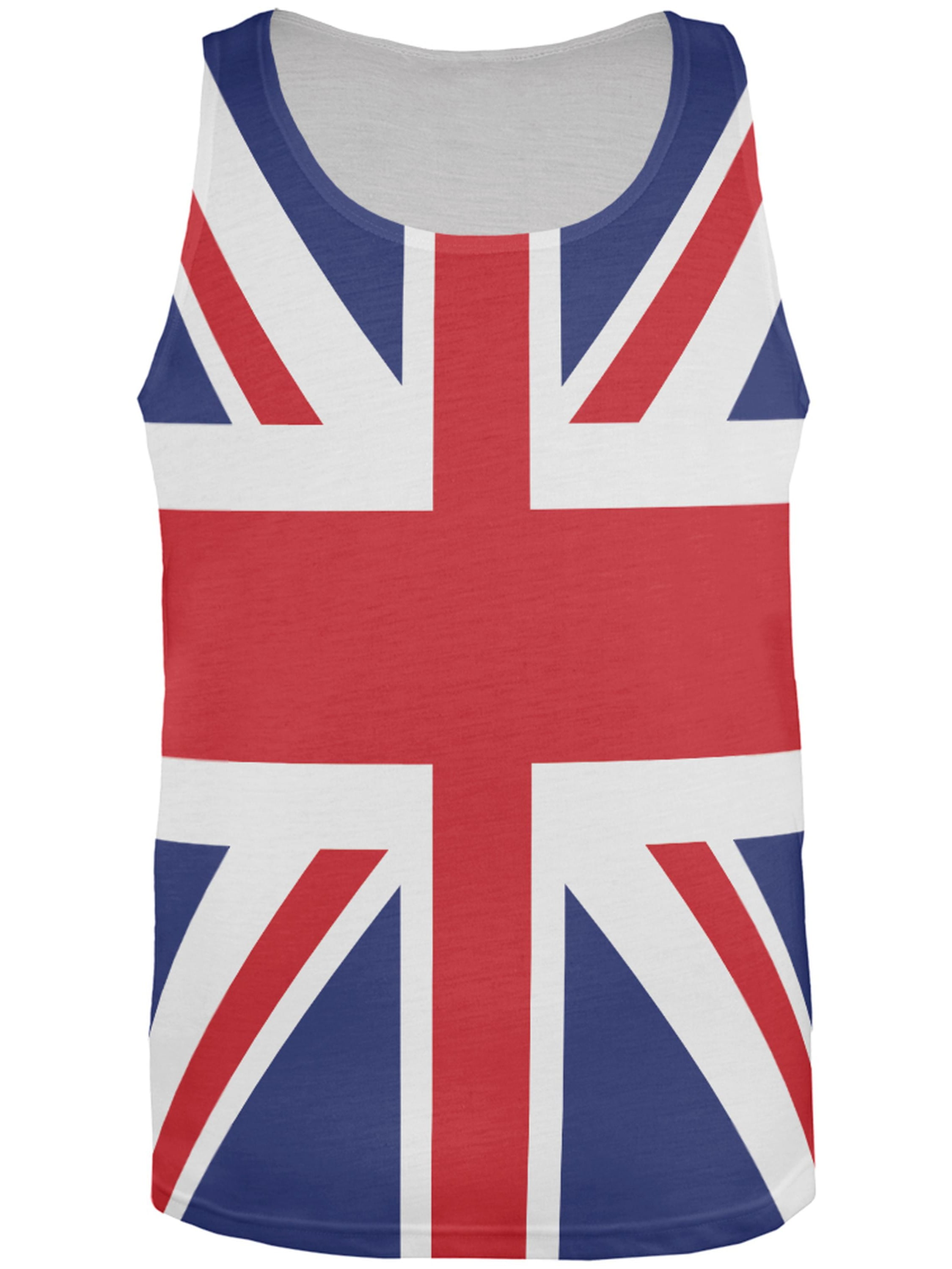 British Flag Union Jack All Over Mens Tank Top Multi X-LG - Walmart.com
