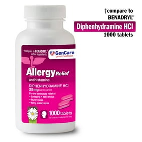 Major Banophen Diphenhydramine Capsules, 50 mg, 1000 Count - Walmart.com