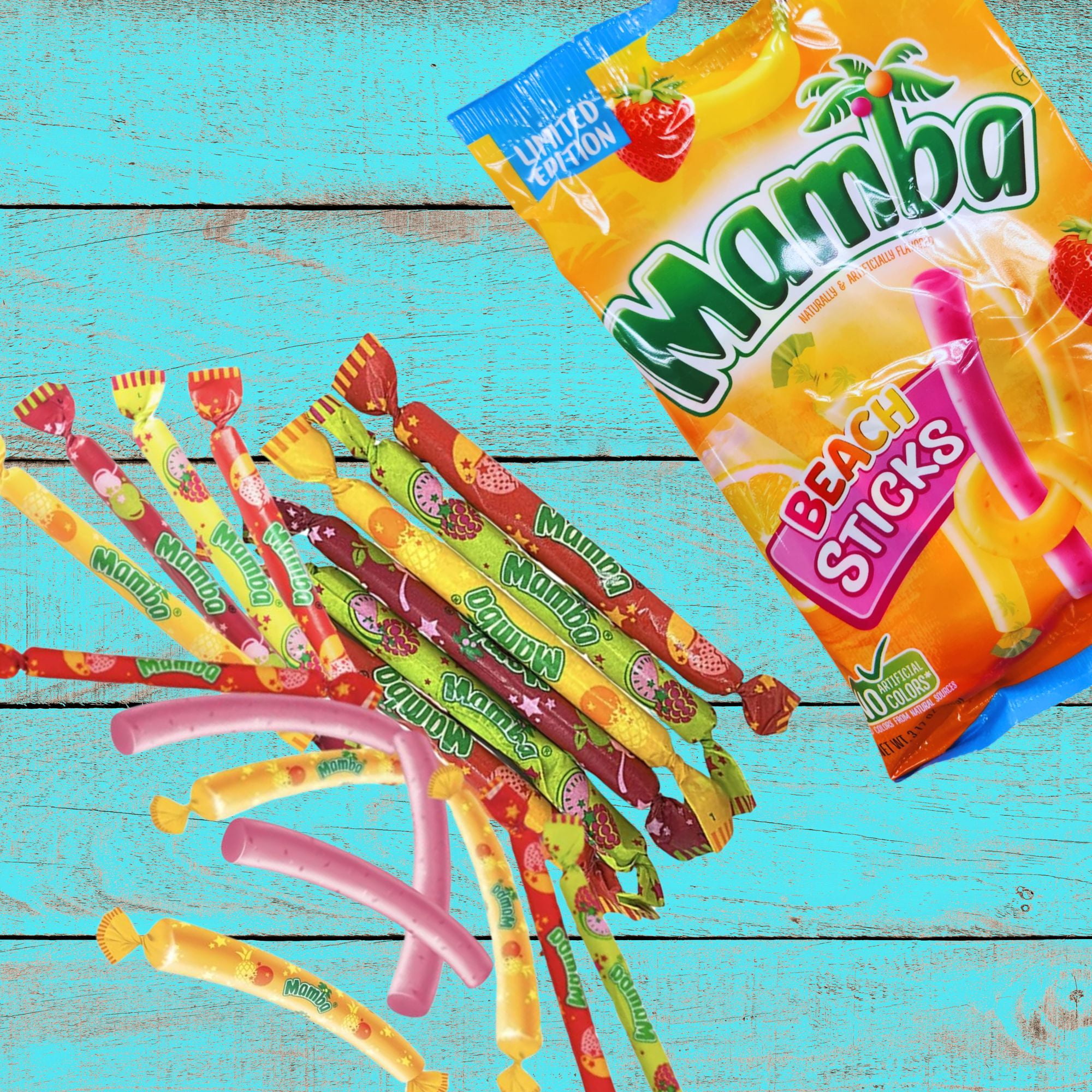 Fruit Candy Mamba Magic Sticks Fruit Chews 3 Pack Assorted With Mixed