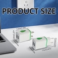 YDYB 2 Port USB Plug Green, Dual Port Phone Charger Cube, Smart IC ...