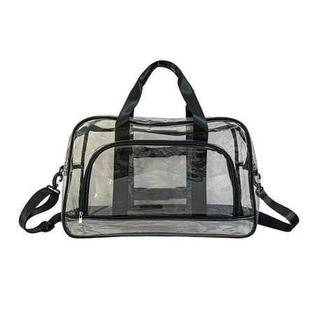 TB&W Transparent PVC Duffel Bag Portable Hand Luggage Bag ...