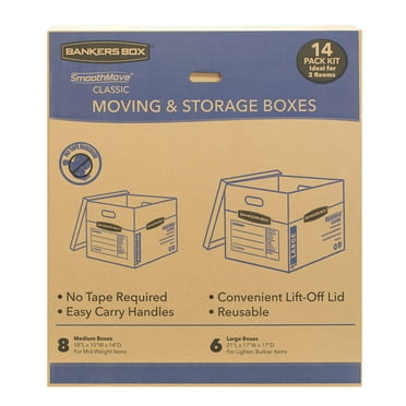 Bankers Box SmoothMove Classic Moving Boxes Medium 20pk (No Tape ...