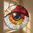 Abstract Eye Stained Glass Style Suncatcher – Round Window Decor ...