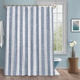 Blue Stripes Shower Curtain for Bathroom, Modern Abstract Linens ...