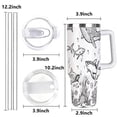 40oz Ocean Shark and Coral Pattern Stainless Steel Tumbler，Coffee Cups ...