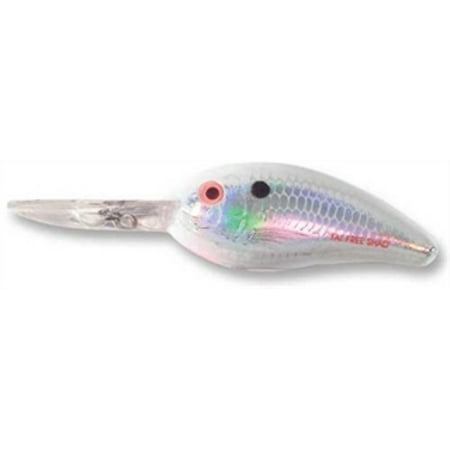Bomber BD6F Fat Free Shad 1/2 oz. Pearl White Crankbait Fishing Lure ...