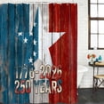 60x72 Inch Shower Curtains for Bathroom, Anniversary USA Flag Fabric ...