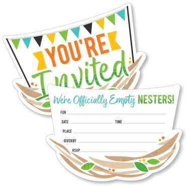 Big Dot of Happiness Western Hoedown - Shaped Fill-In Invitations ...