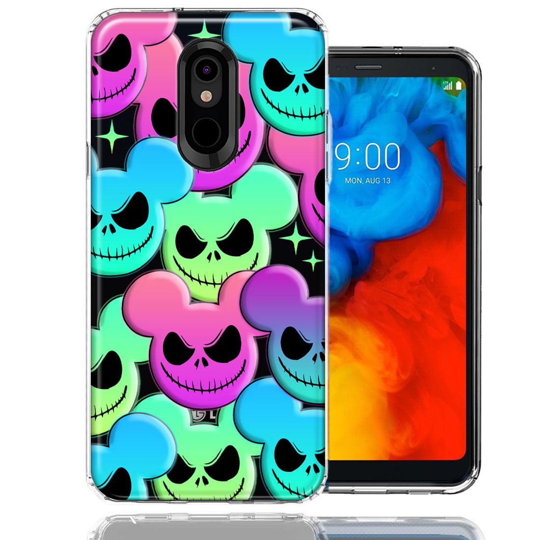 MUNDAZE LG K40 Bright Rainbow Nightmare Skulls Spooky Season Halloween ...