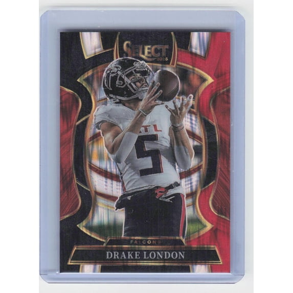 2025 Panini Select Drake London #47 Black and Red Prizm Shock - Walmart.com