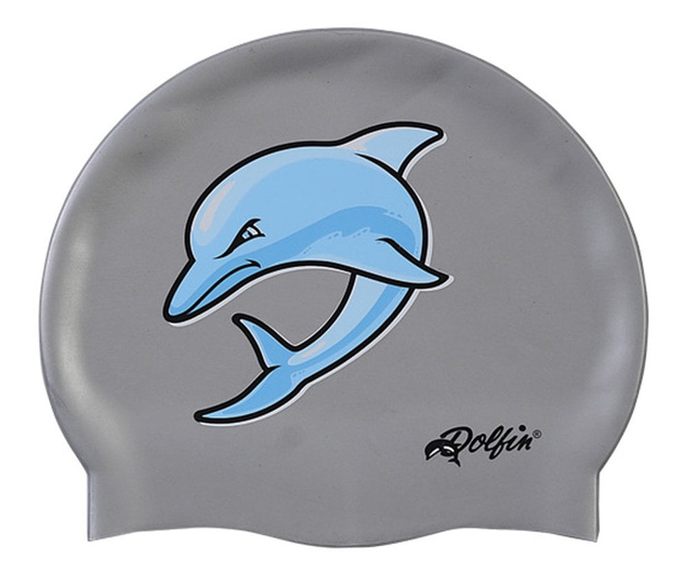Dolfin Dolphin Mascot Silicone Swim Cap - Walmart.com