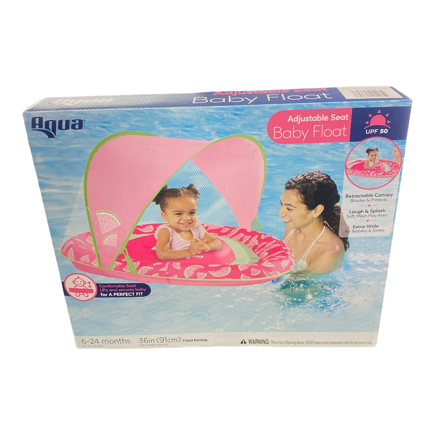 Aqua Leisure Adjustable Seat Baby Float - Walmart.com