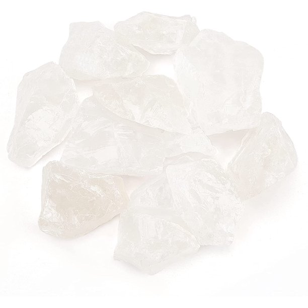 Pure White Raw Natural Rock Crystal Quartz Stone, Rough Clear Quartz ...