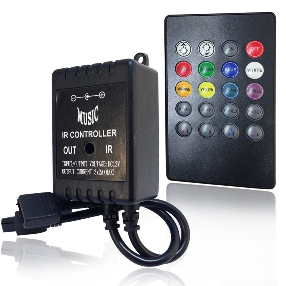 SUPERNIGHT Infrared Music Controller 20 keys IR Remote Controller Sound ...