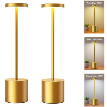 OhhGo Rechargeable Cordless LED Table Lamp, Portable LED Touch Lamp 3 ...