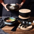 PTSPLLMY Large Soup Bowl Tableware Japanese Noodle Rice Dinner Service ...