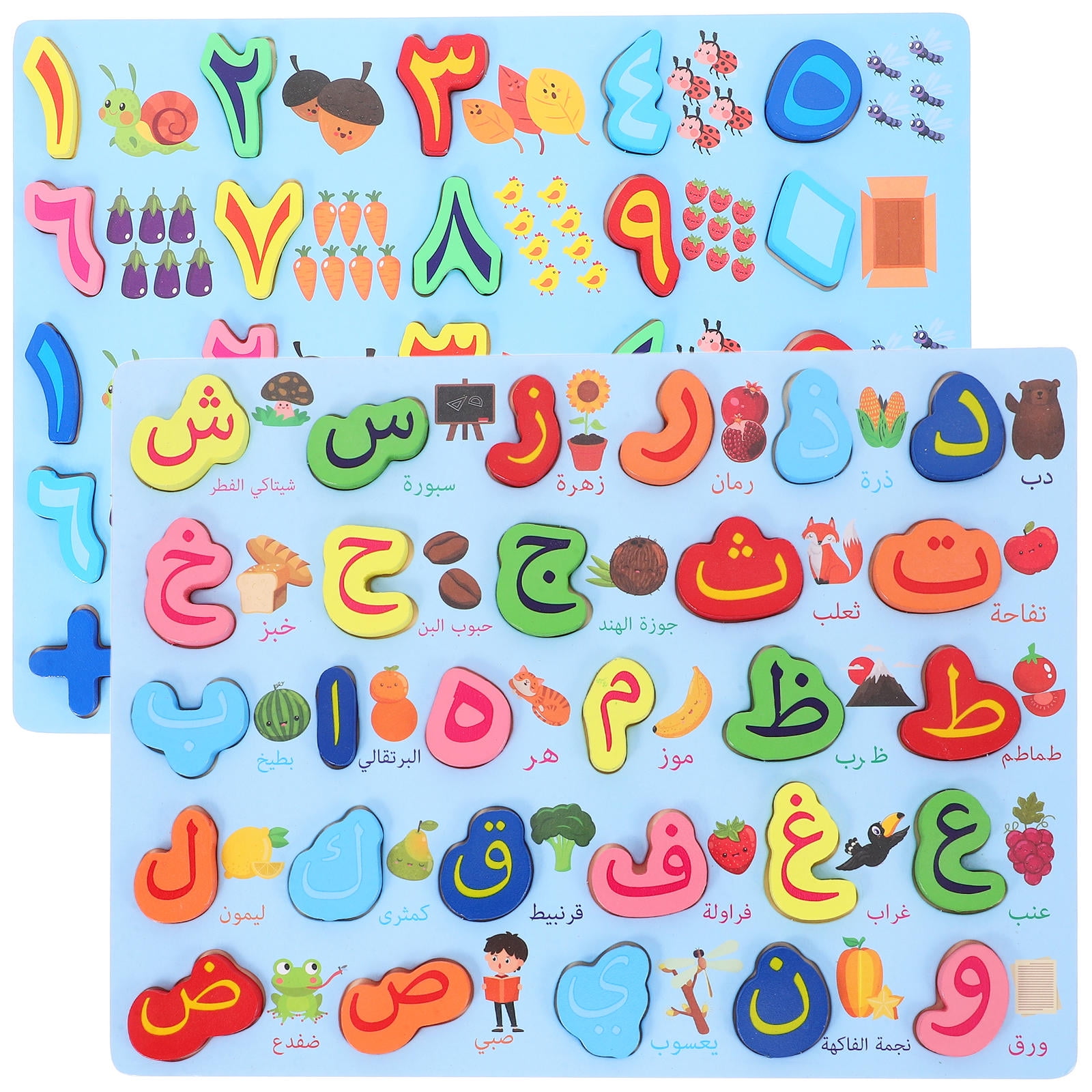 Click here for Getajghsd Wooden Alphabet And Number Puzzle Set Fo... prices