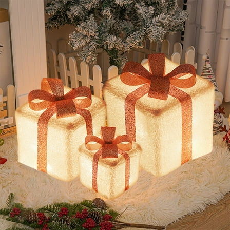 Ktaxon 6FT Lighted Gift Boxes for Christmas Holiday Decor,Outdoor ...