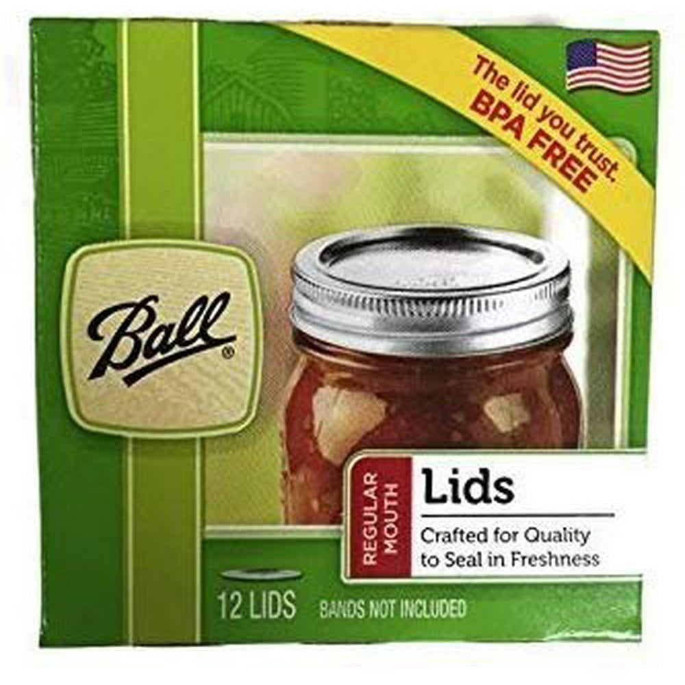 Ball Regular Mouth Jar Lids (2-Pack of 12) - Walmart.com - Walmart.com