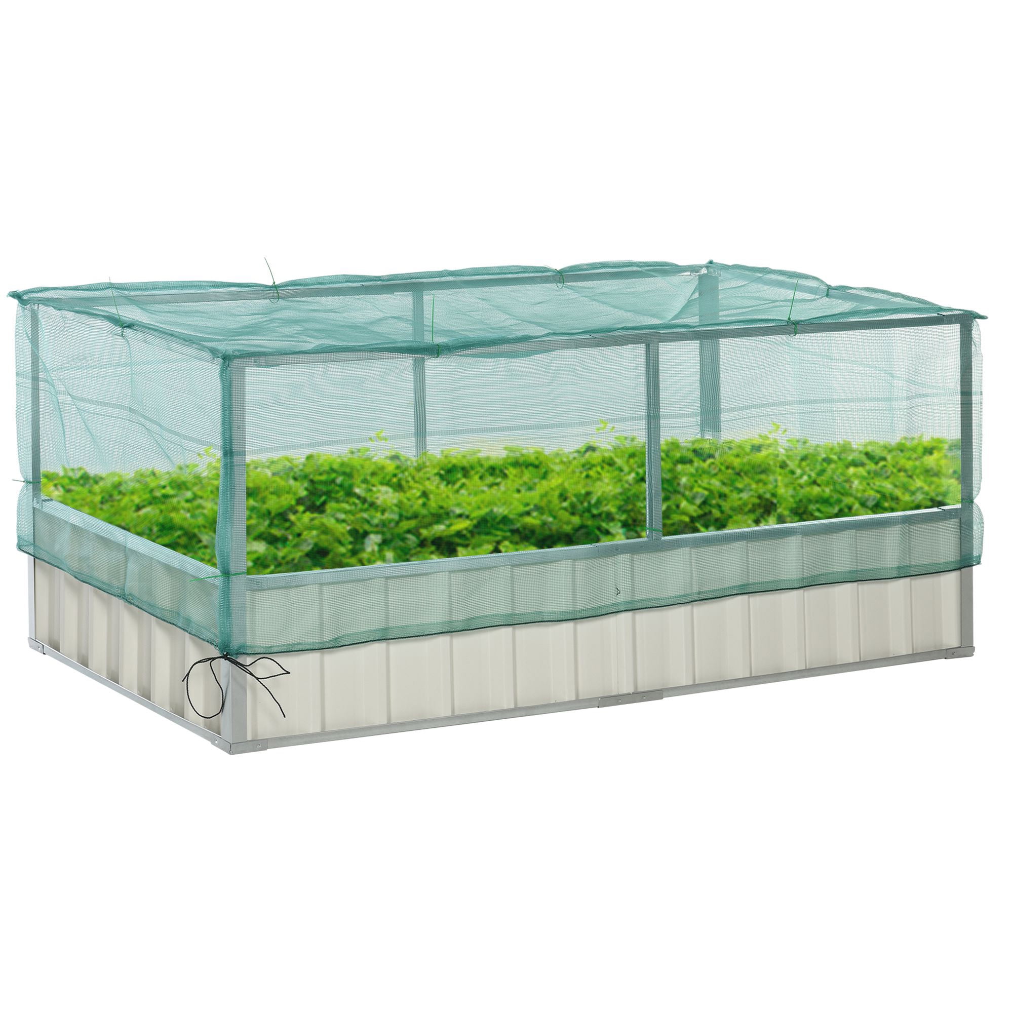 Click here for Outsunny Raised Garden Bed  Steel Planter Box Outd... prices