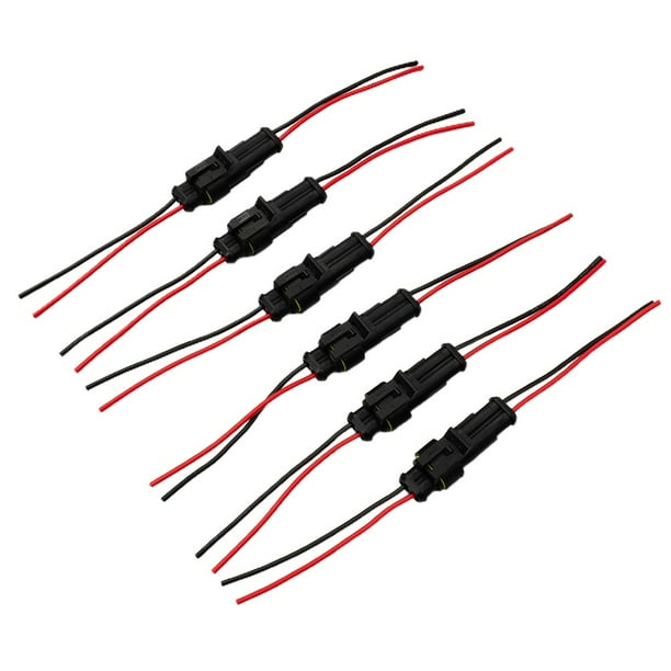 10 sets of Amp/Tyco 2Pin 12V waterproof wire connector plug with wire ...