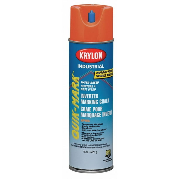 Krylon Industrial Inverted Marking Chalk,15 oz,Orange KWBC3501A ...