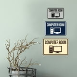 Classic Framed Computer Room Sign (Black) - Large - Walmart.com
