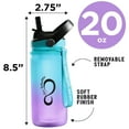 Live Infinitely 20 Oz Kids Water Bottle with Straw, BPA Free, Spill ...