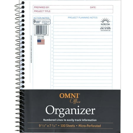 Omni Office 100-Page Premium Organizer, 9.5" x 7.25" – BrickSeek