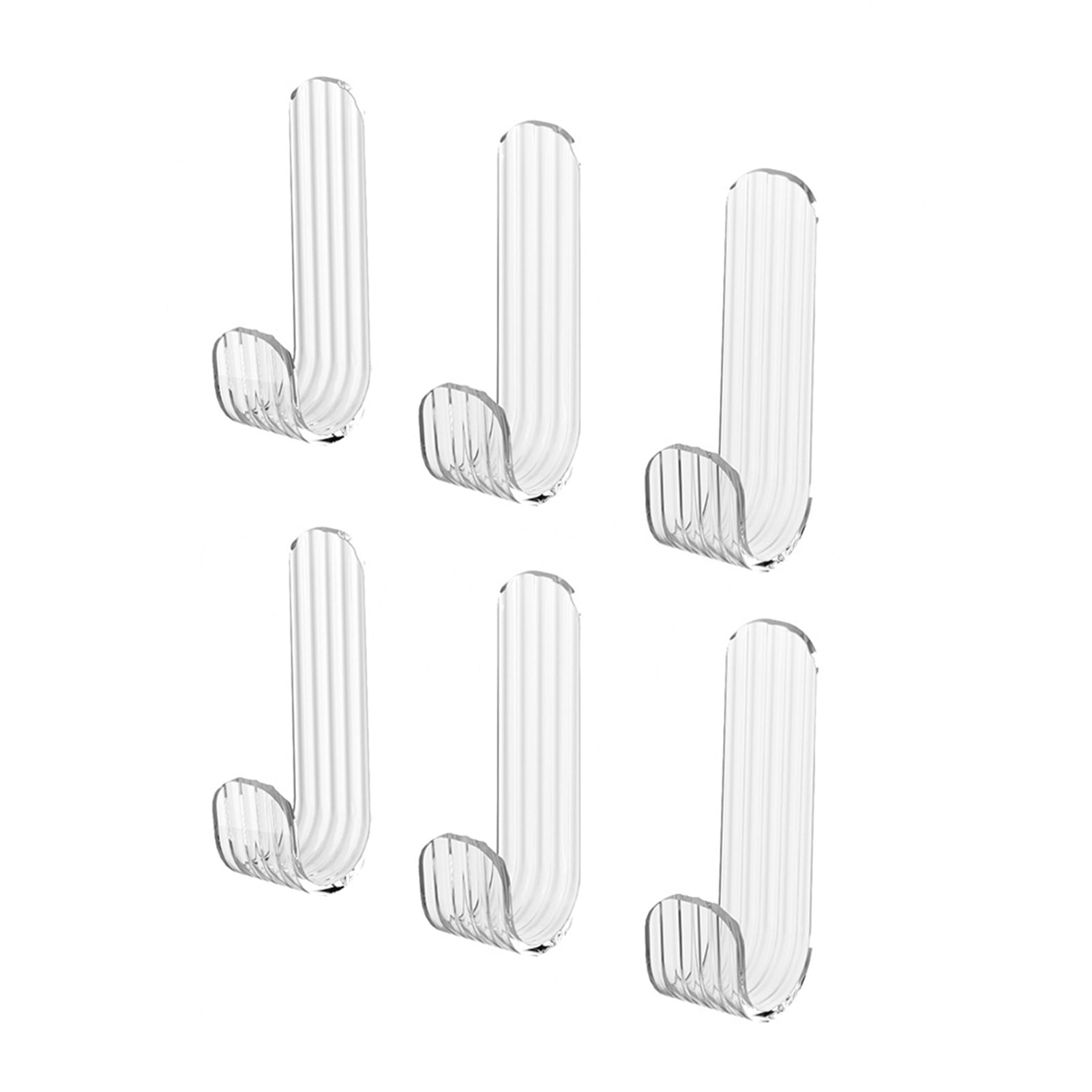 Farfi 6Pcs Wall Hook High Load-bearing Punch-free Self-adhesive ...