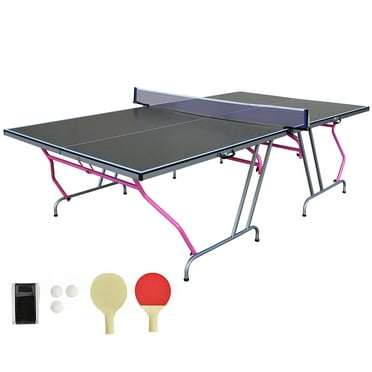 KL KLB Sport 8ft Midsize Table Tennis Table Outdoor Indoor, Foldable ...