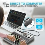 Aveek Professional Audio Mixer, Sound Board Mixing Console with 5 ...