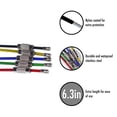 20pack Colored Nylon Coated Stainless Steel Wire Keychains 2mm 6.3 ...