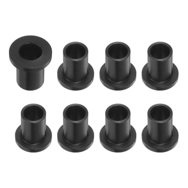 Uxcell 8mmx10.6mmx12mm Flanged Sleeve Bearings Nylon Bushings, Black 12 ...