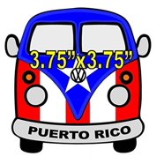Puerto Rico Flag Sticker (Pack of 2) Puerto Rican Coqui Flag Vinyl Decal - Walmart.com