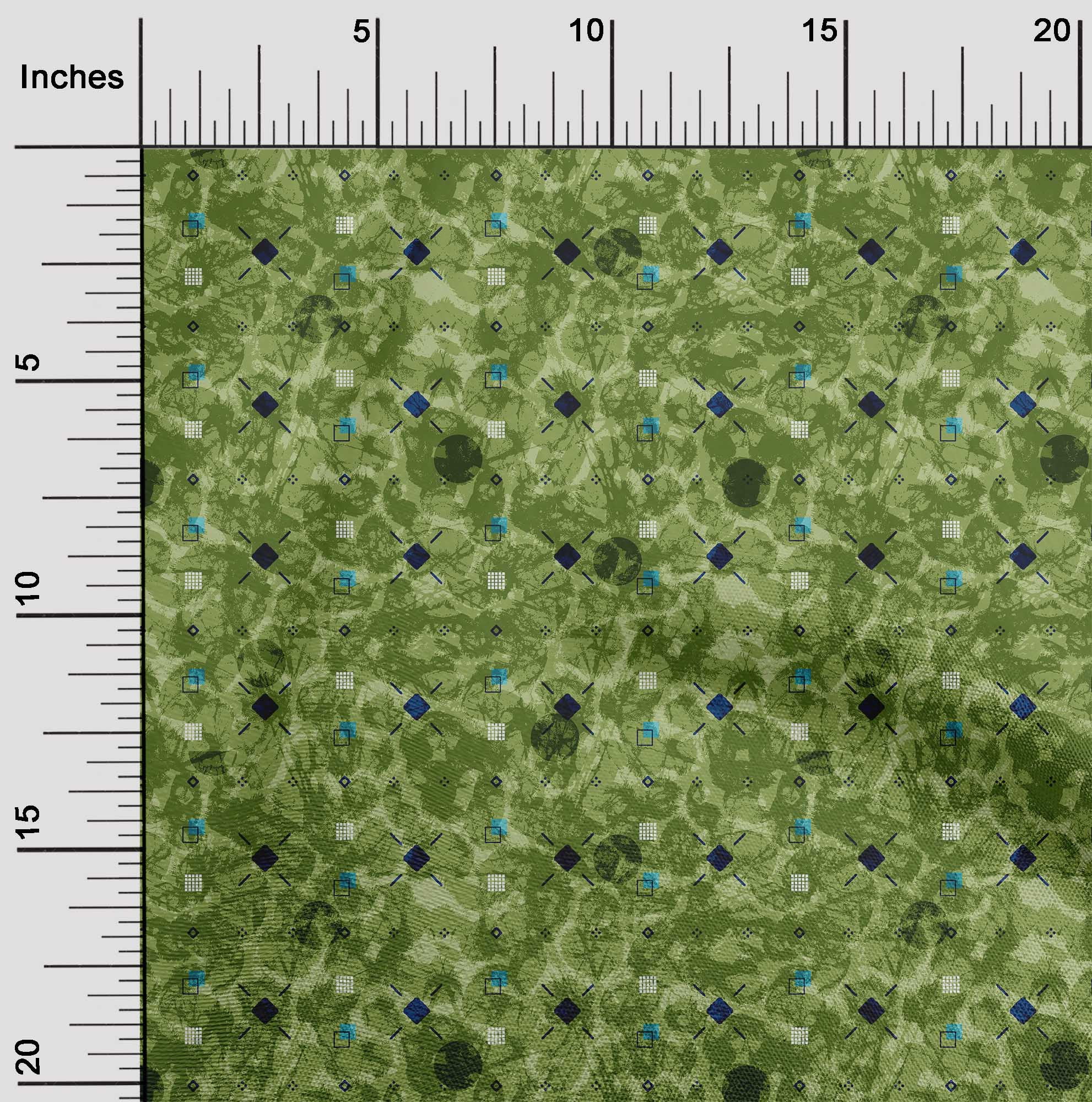 oneOone Silk Tabby Olive Drab Fabric Geometric Diy Clothing Quilting ...
