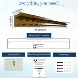 Medal Awards Rack Trophy Shelf and Award Display Rack (48" Color ...