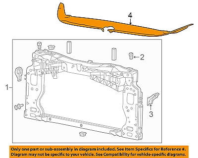 Radiator Core Support-Sight Shield Splash Cover Panel 68146840AE ...