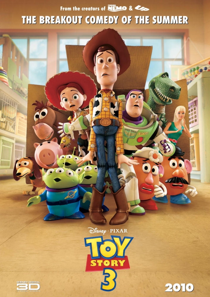Toy Story 3 Movie Poster 24In x 36In Art Poster 24x36 Multi-Color ...