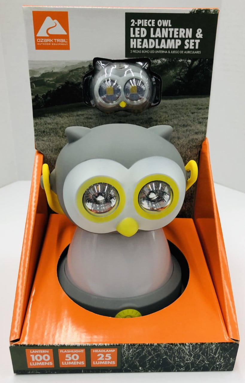 Ozark Trail Owl LED Lantern and Headlamp Combo, Includes batteries ...