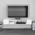 Decorotika Peti 53'' Wide Floating TV Stand for 61'' Screen, Black ...