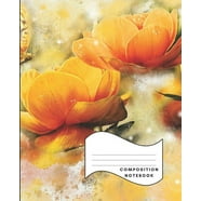 U Style Floral Fancy Composition Book, College Ruled, 100 Sheets ...