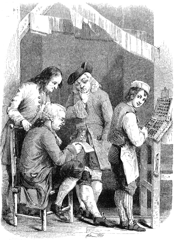 Benjamin Franklin (1706-1790). /Namerican Printer, Publisher, Scientist ...