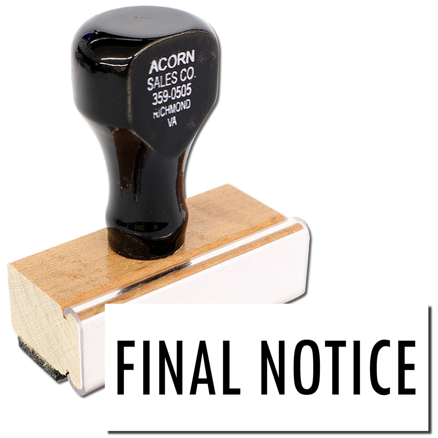 Large Final Notice Rubber Stamp, Wooden Handle Rubber Stamp, Laser ...