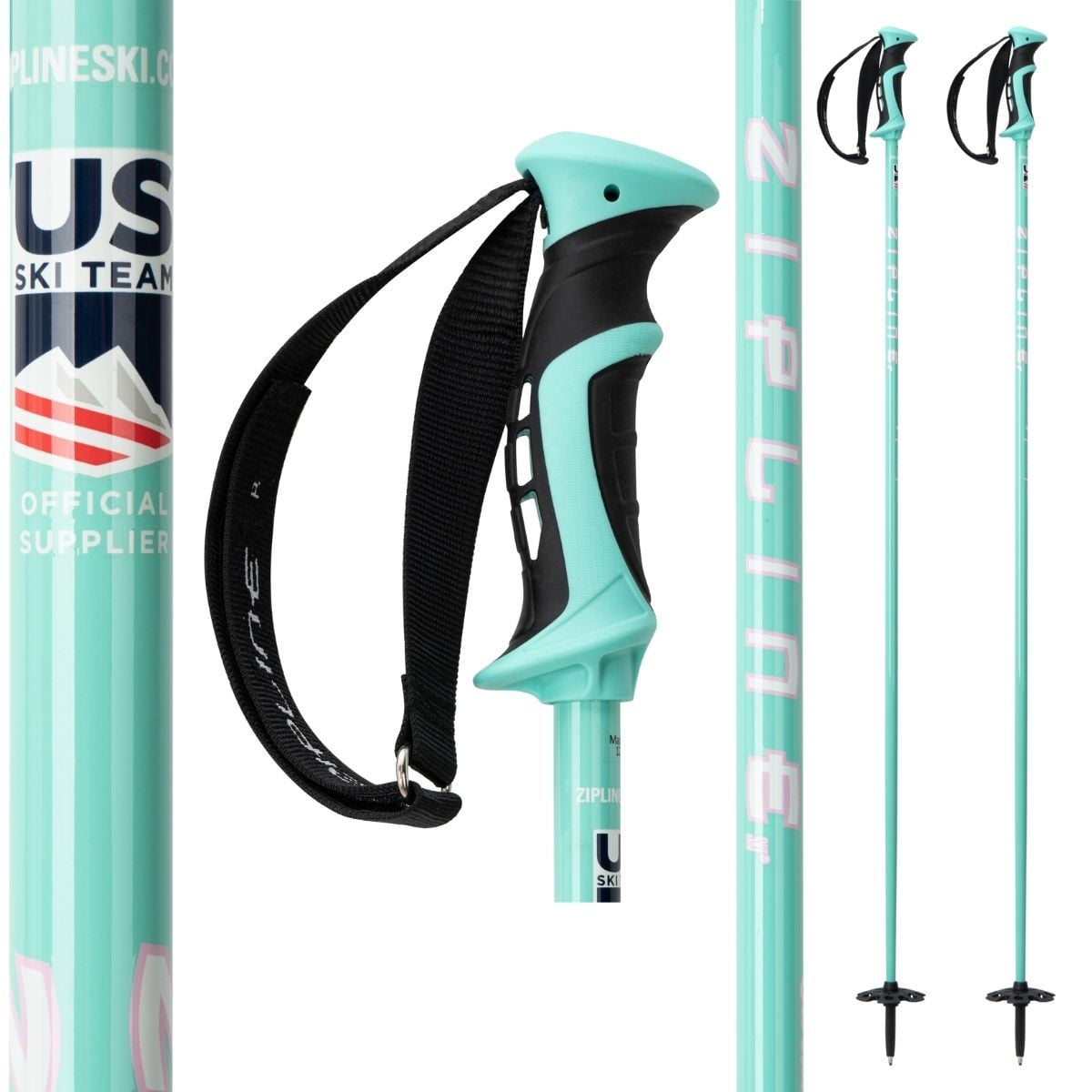 Zipline Blurr 16.0 Graphite Composite Ski Poles - Walmart.com