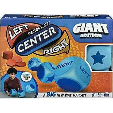 LCR Original Fun, Fast-Paced Left Center Right Dice Game with Chips ...